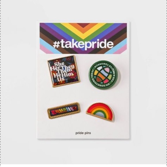 Target | Jewelry | Pride Lgbtq Be Kind 4 Piece Pin Set New Rainbow ...